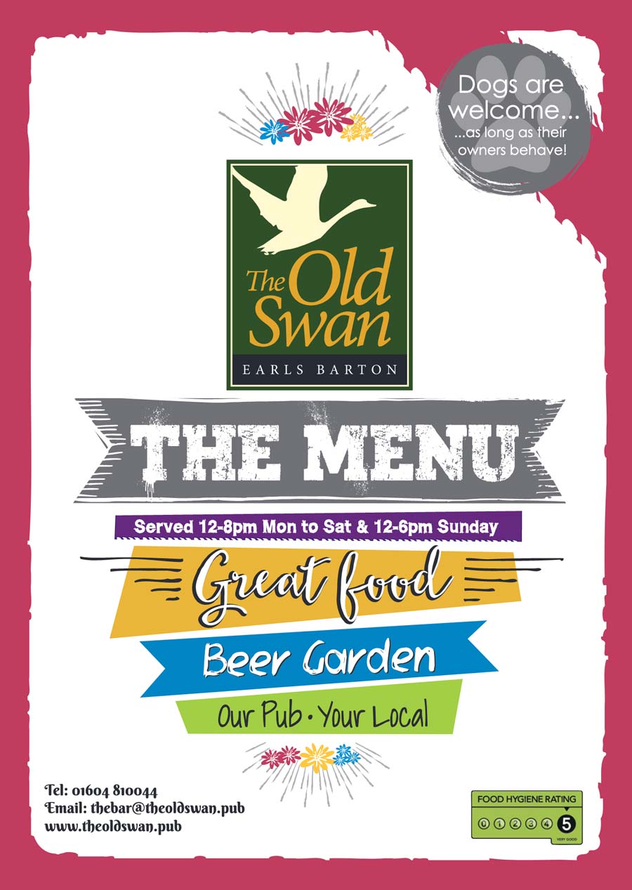 Summer-Menu - The Old Swan Pub Earls Barton